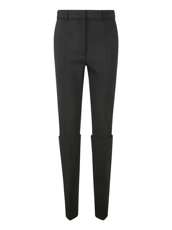 Sportmax Layered Tapered-leg Trousers - Black