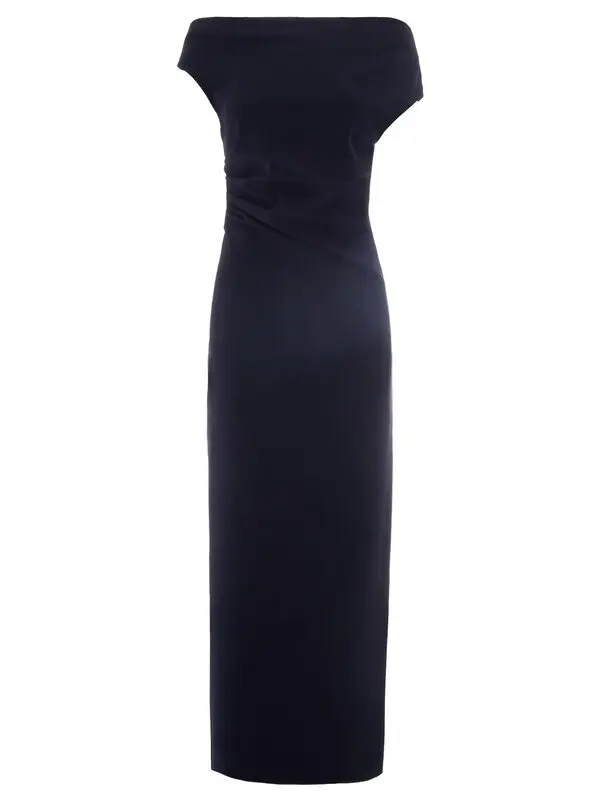 P.a.r.o.s.h Off-shoulder Maxi Dress - Blue