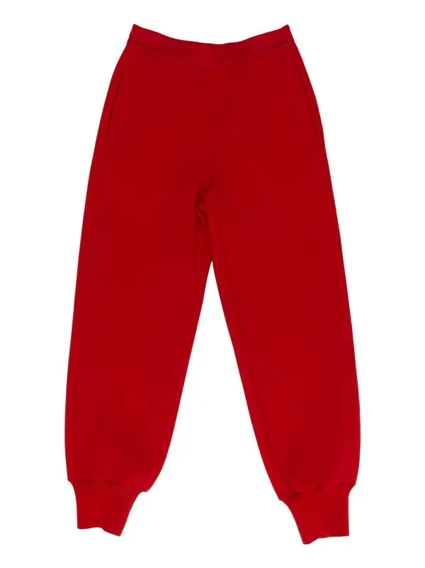 JIL SANDER Elasticated Waistband Wide-leg Joggers - Red