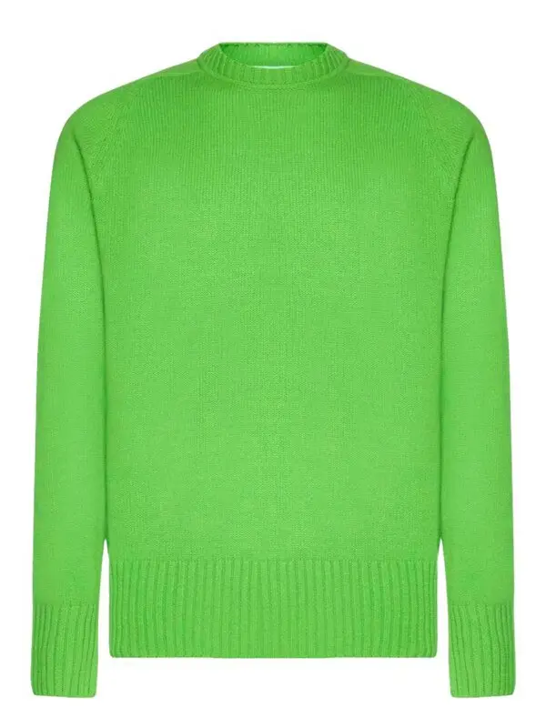 Ami Knitted Crew-neck Jumper - Green