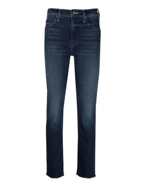 MOTHER Logo Jeans - Black