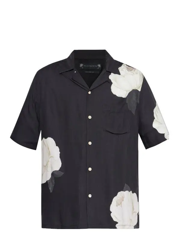 ALLSAINTS Alberic Short-sleeved Shirt - Jet Black