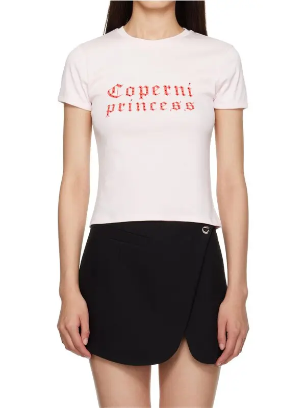 Coperni Ribbed Crewneck T-shirt - White