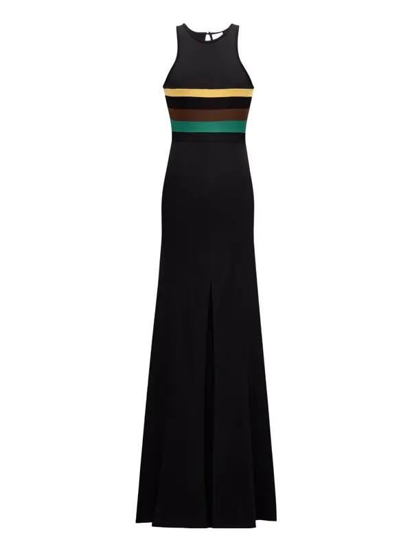 Saint Laurent Striped Tank Dress - Black/multicolor