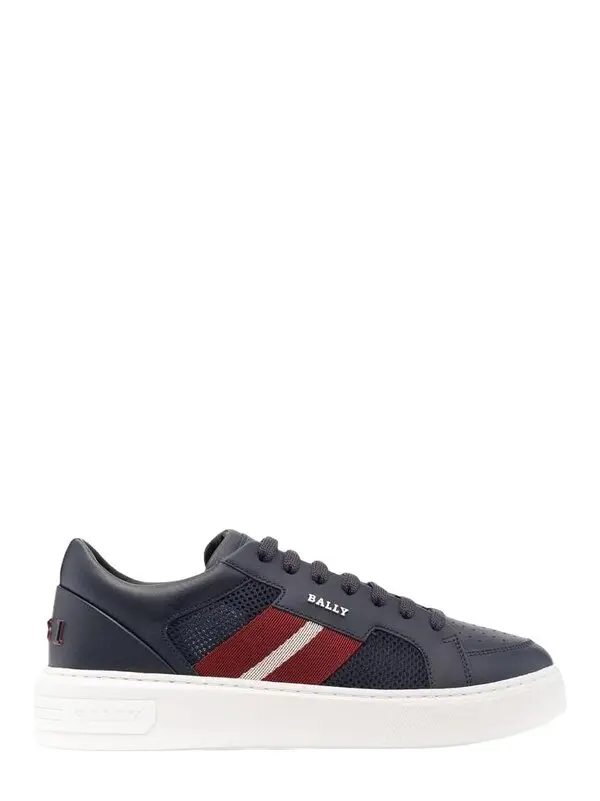 Bally Striped Band Chunky Sole Sneakers - Black