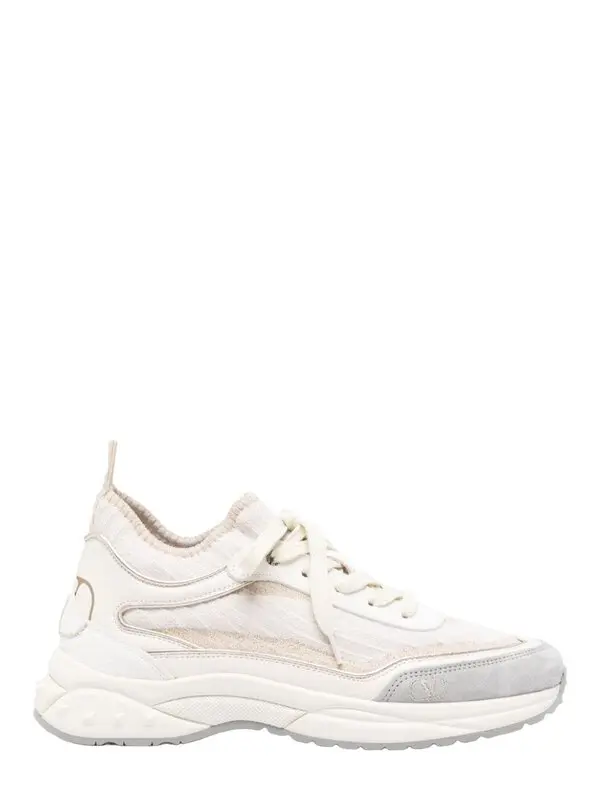 Valentino Garavani Low-top Chunky Leather Sneakers - White