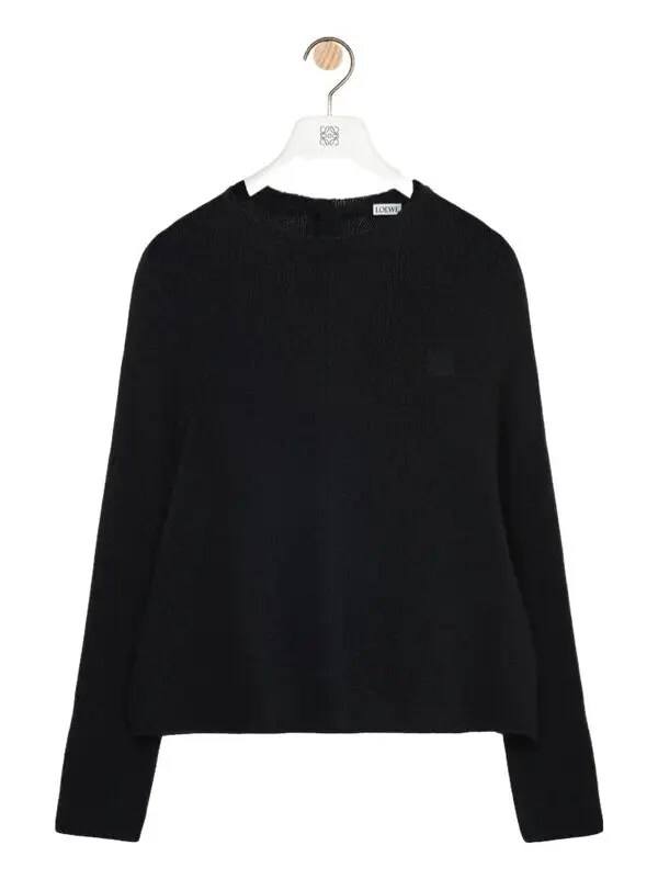 Loewe Rear Buttoned Jumper - Black