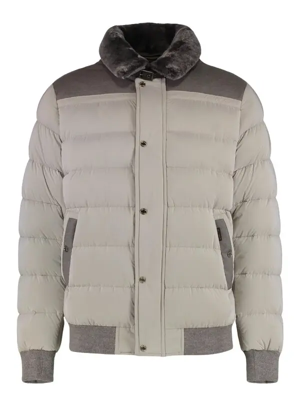 MOORER Viani Padded Down Jacket - Beige