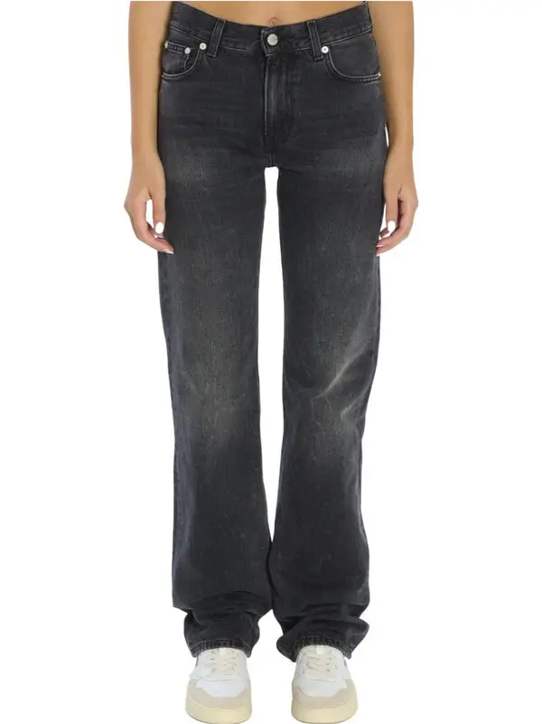HAIKURE Relaxed Fit Denim Jeans - Black