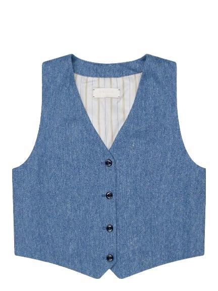 CIRCOLO 1901 Sleeveless V-neck Vest - Dark Grey