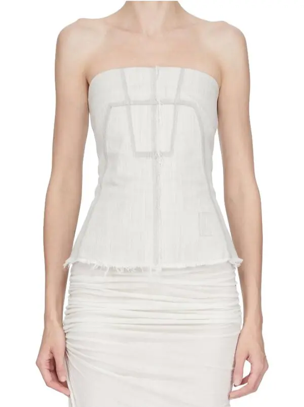 Rick Owens Bustier Top - Milk Color