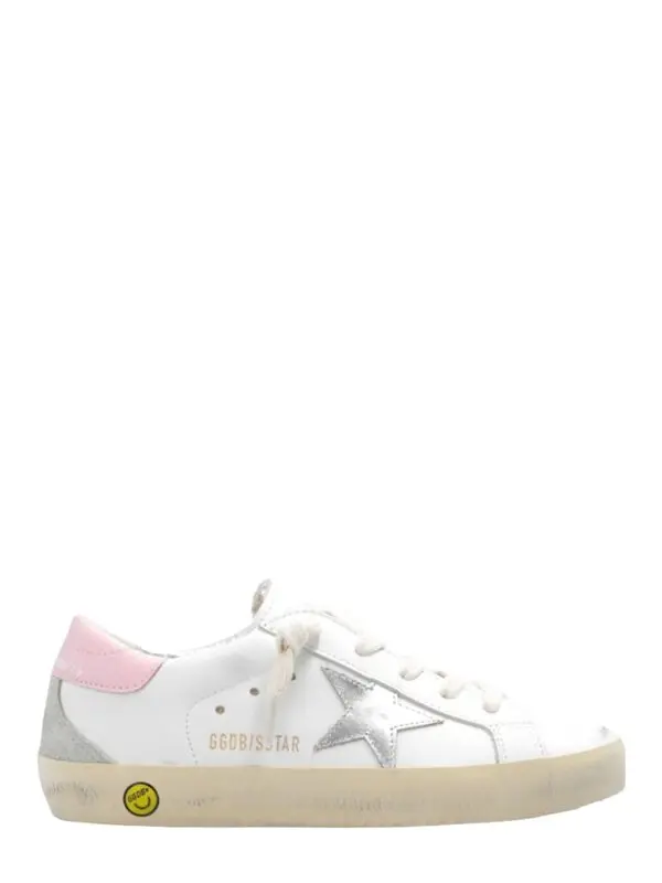 GOLDEN GOOSE Star Patch Lace-up Sneakers - White