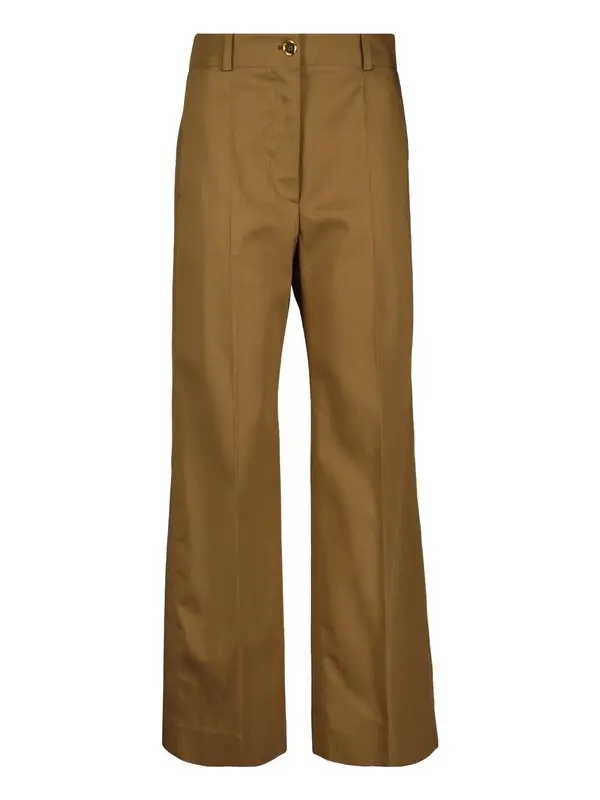 PATOU Straight-leg Tailored Trousers - Brown