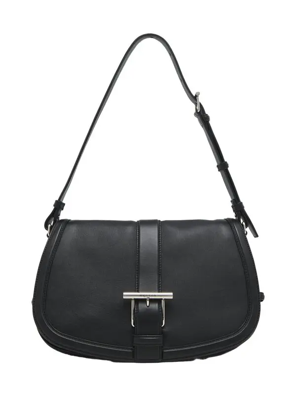 Alexander McQueen T-bar Large Satchel Bag - Black