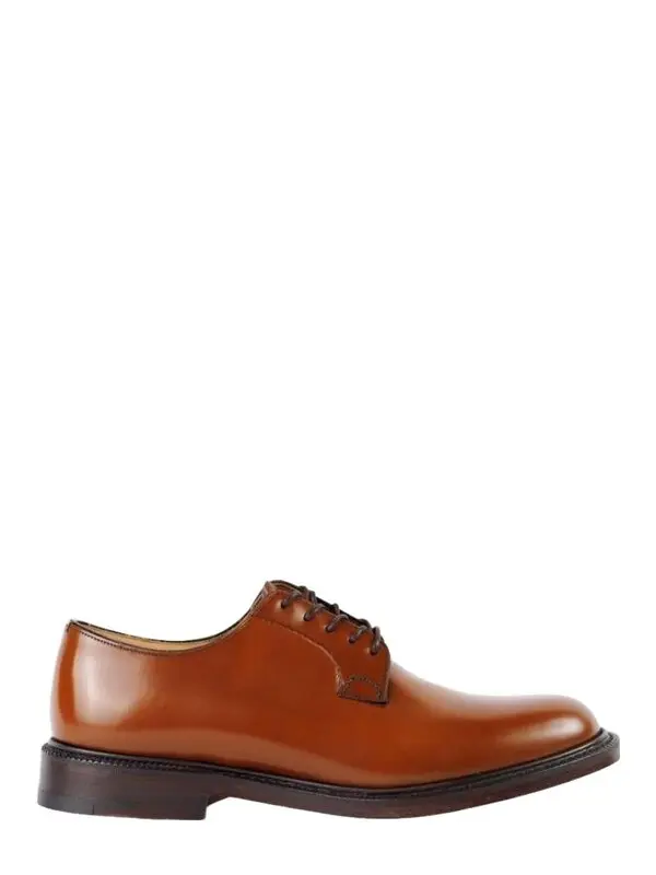 Church's Leather Lace Derby Shoes - Brown