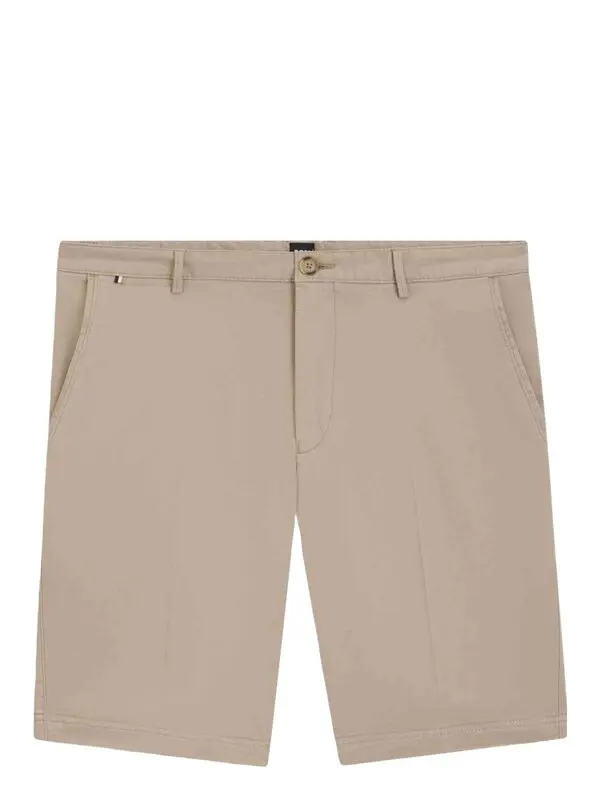 Hugo Boss Cotton-blend Gabardine Shorts - Light Beige
