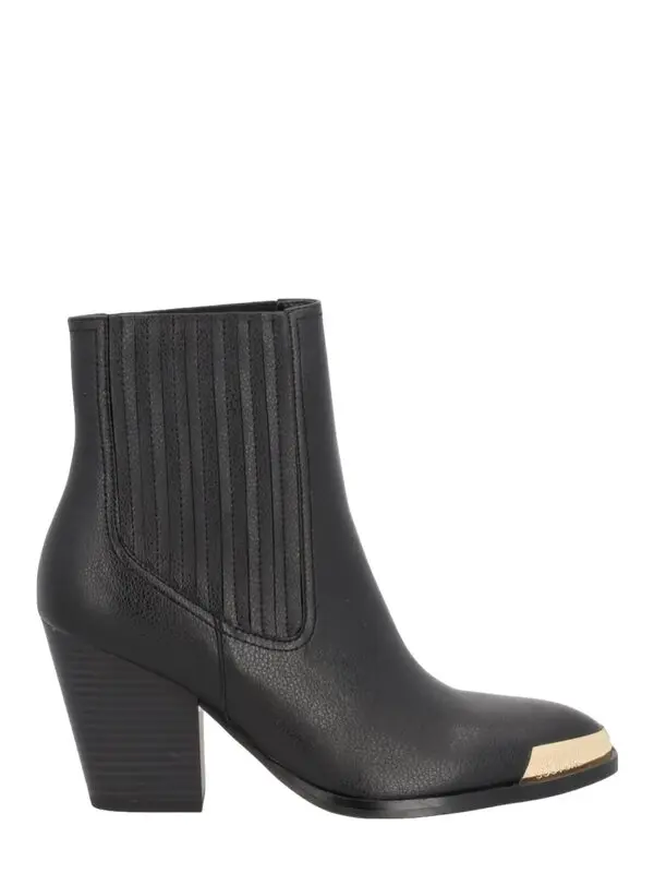 Versace Metal-toe Ankle Boots - Black