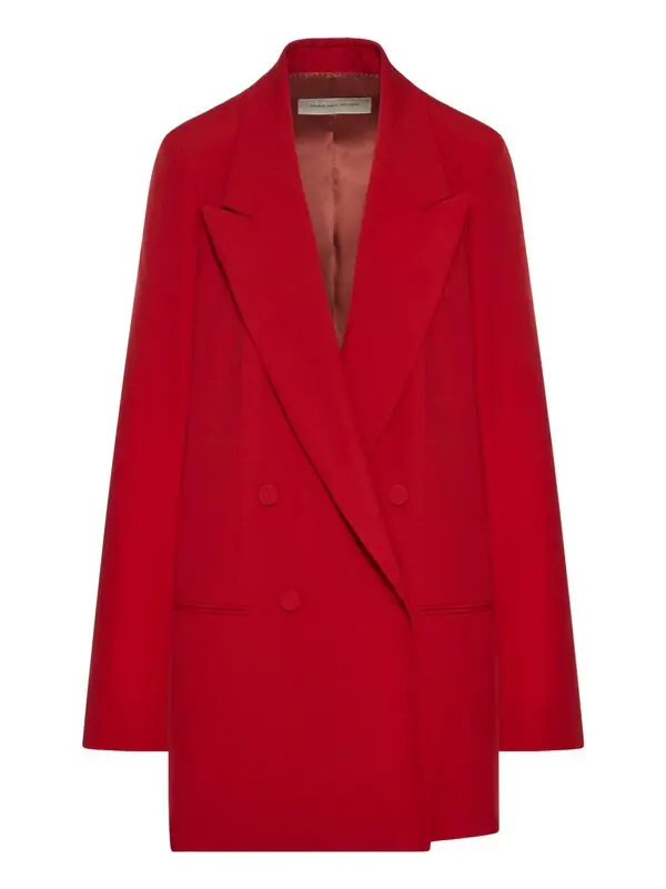 Dries Van Noten Double-breasted Tailored Blazer - Red