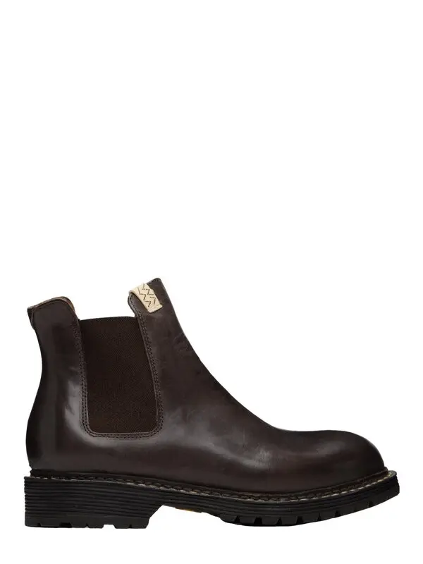 Visvim Leather Chelsea Boots - Dark Brown