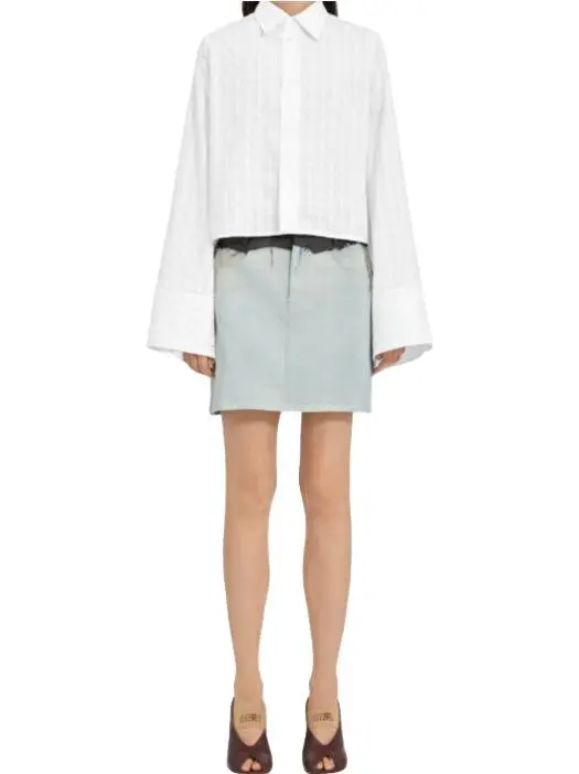 MAISON MARGIELA Short Sleeve Shirt With Graphic Print - White