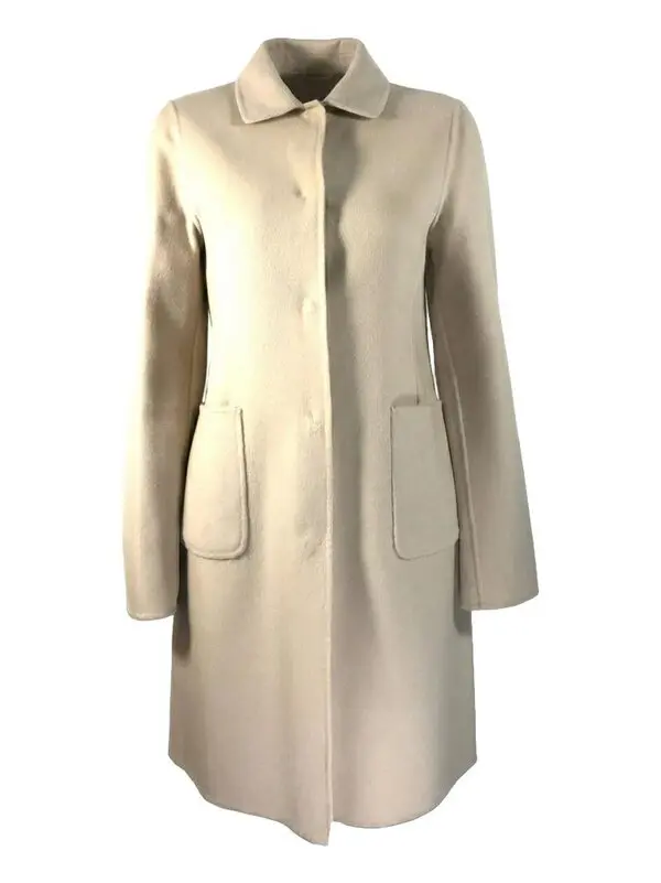 Max Mara Long-sleeved Coat - Nude