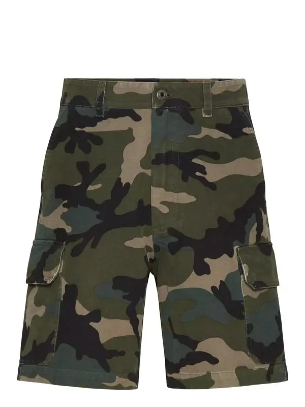 Valentino Garavani Printed Bermuda Shorts - Camouflage