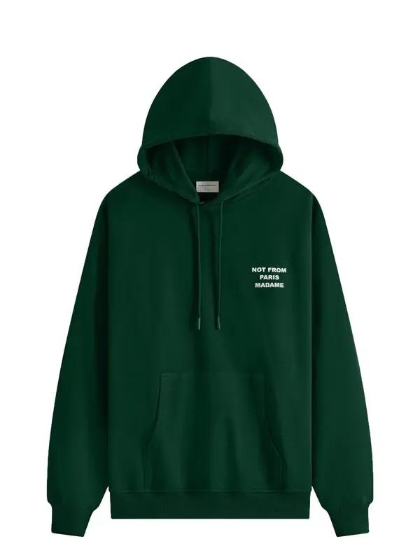 Drole De Monsieur Le Hoodie Slogan Sweatshirt - Green