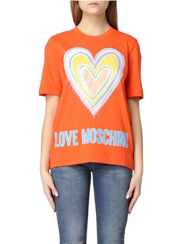 Moschino Print Short Sleeve T-shirt - Multicolor