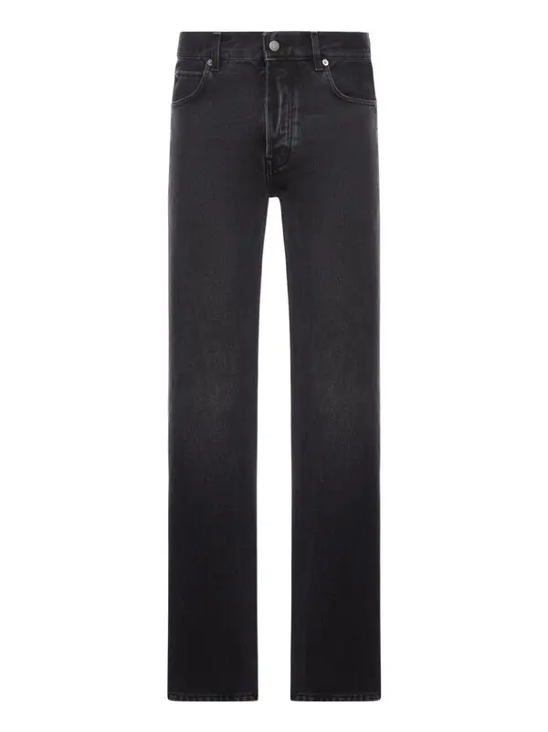 HAIKURE Five-pocket Straight-leg Jeans - Black