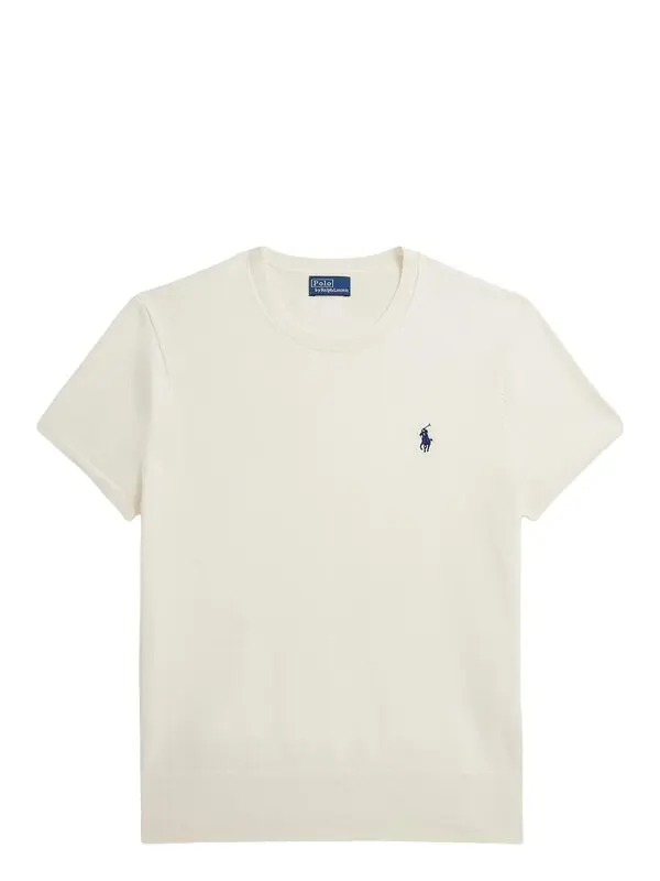 Polo Ralph Lauren Short Sleeve Crewneck T-shirt With Logo Detail - Cream