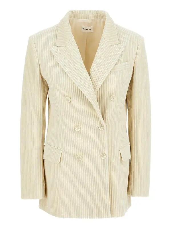 P.a.r.o.s.h Double-breasted Blazer - Nude