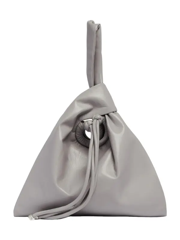 Nanushka Jen Drawstring Clutch Bag - Grey