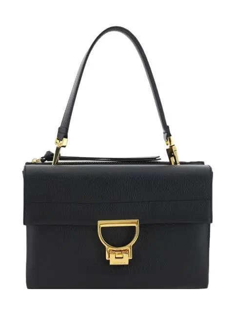 COCCINELLE Arlettis Foldover Top Shoulder Bag - Black