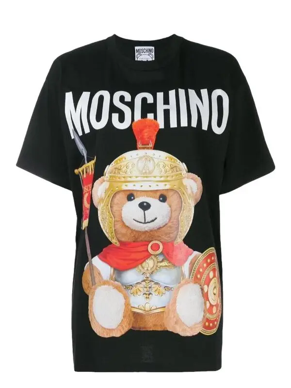 Moschino Teddy Bear Print T-shirt - Black