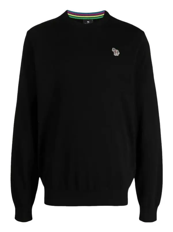 Paul Smith Zebra Logo Jumper - Black