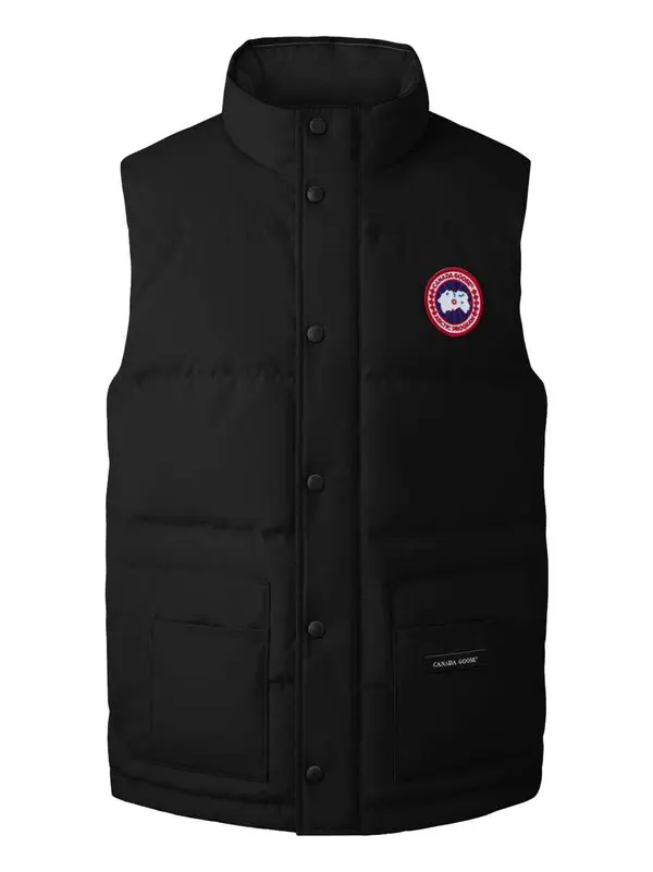 Canada Goose Logo-patch Padded Gilet - Black