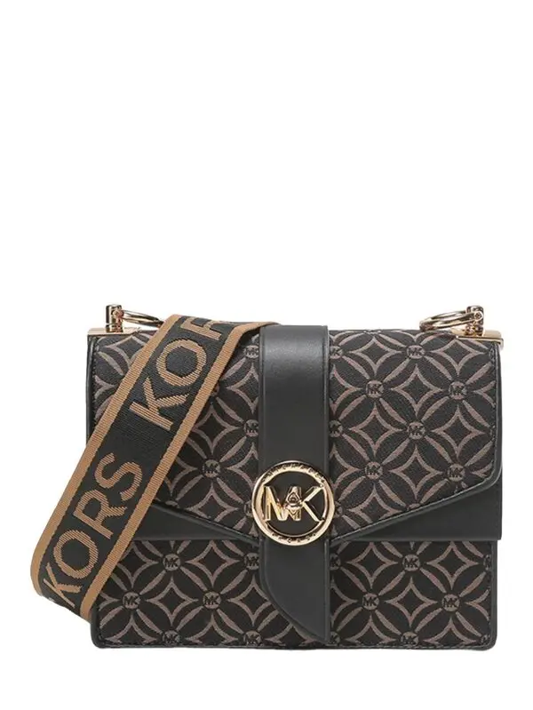 Michael Kors Logo Shoulder Bag - Black