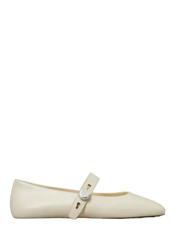 Tory Burch Romy Mary Jane Ballet Flats - White