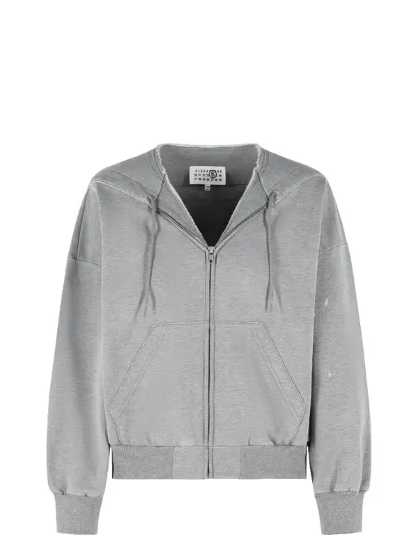 MAISON MARGIELA Distressed Zip-up Jacket - No
