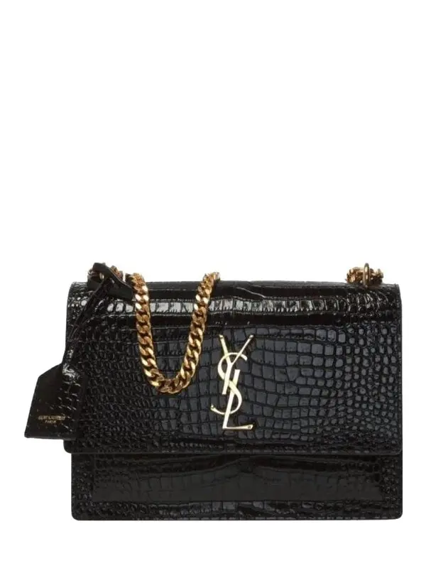 Saint Laurent Sunset Medium Shoulder Bag - Black
