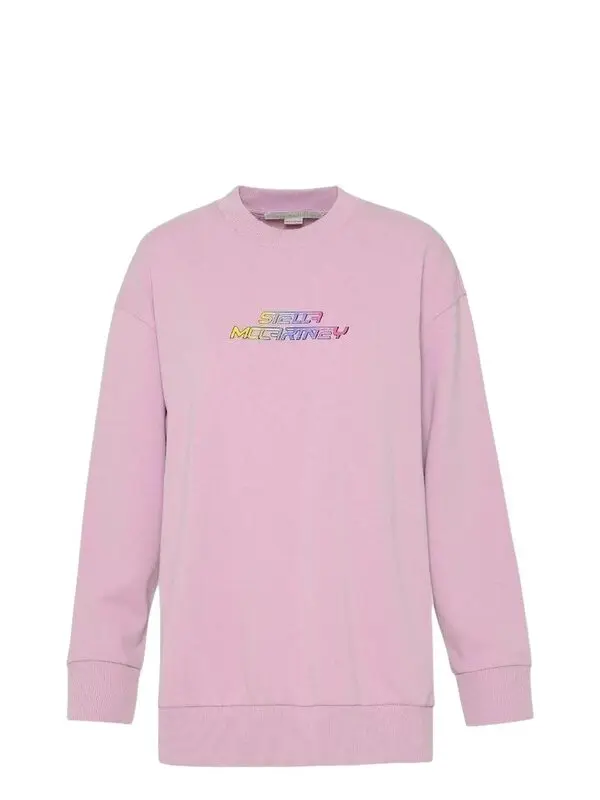 Stella McCartney Logo Printed Crewneck Sweatshirt - Pink
