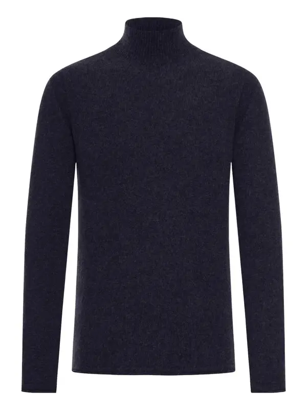 ROBERTO COLLINA High-neck Wool Sweater - Black