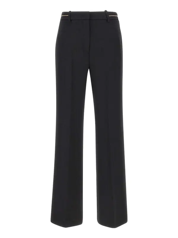 KAOS Chain-trimmed Tailored Trousers - Black
