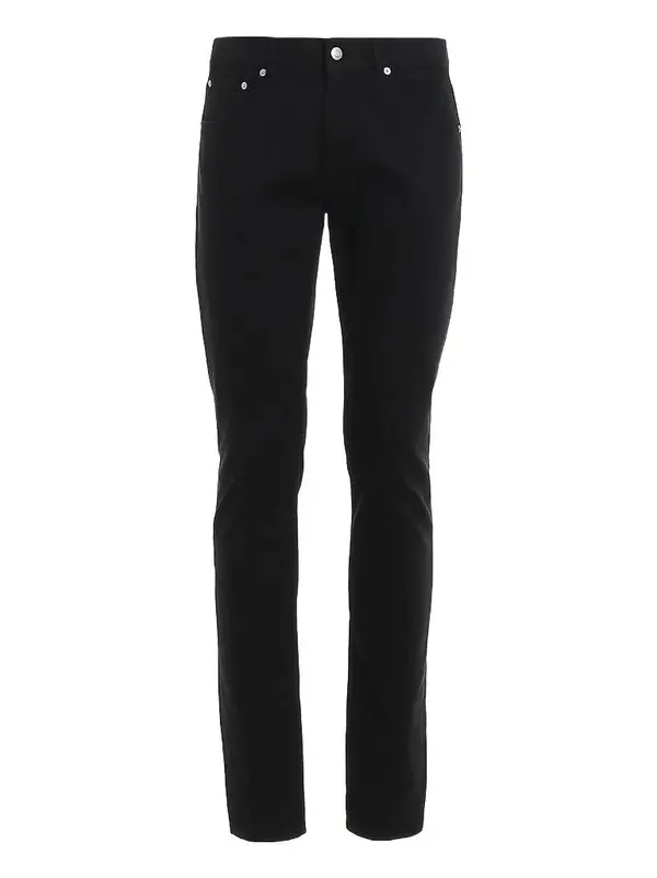 Alexander McQueen Embroidered Detail Jeans - Black