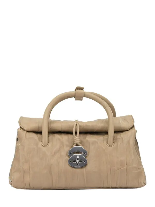 ZANELLATO Dotta Pleated' Hand Bag - Nude