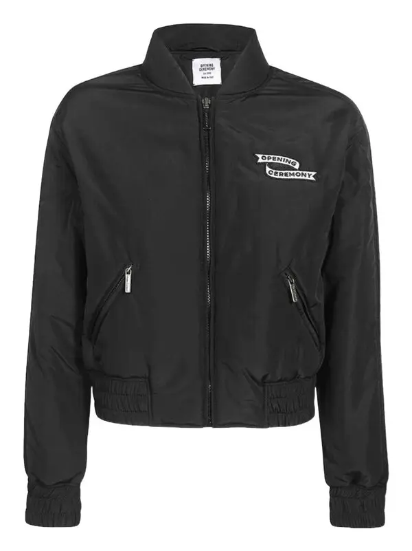 Opening Ceremony Logo Patch Bomber Jacket - Black