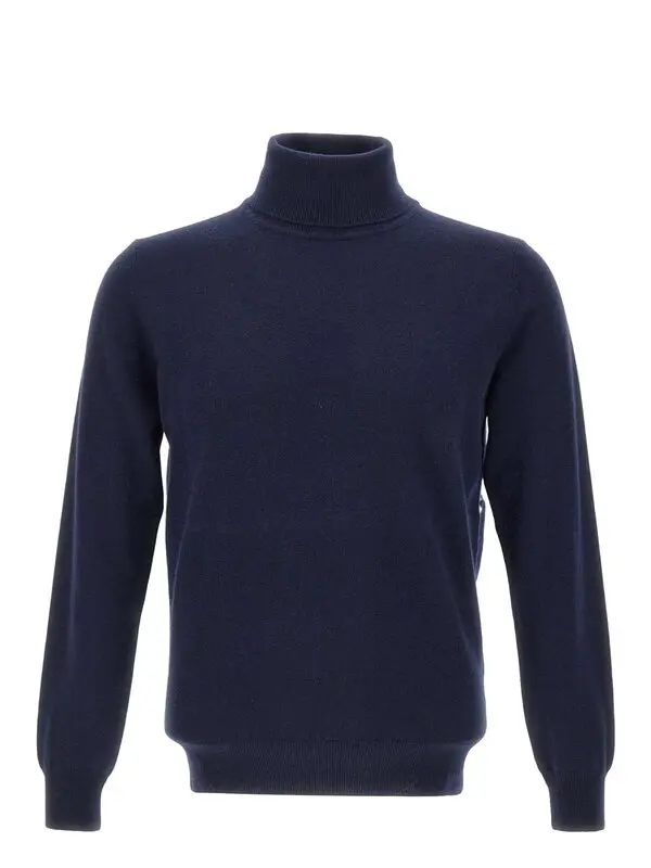 KANGRA Turtleneck Knitted Sweater - Black