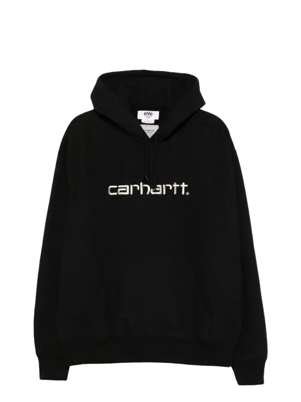 Junya Watanabe X Carhartt Hoodie With Logo Print - Black