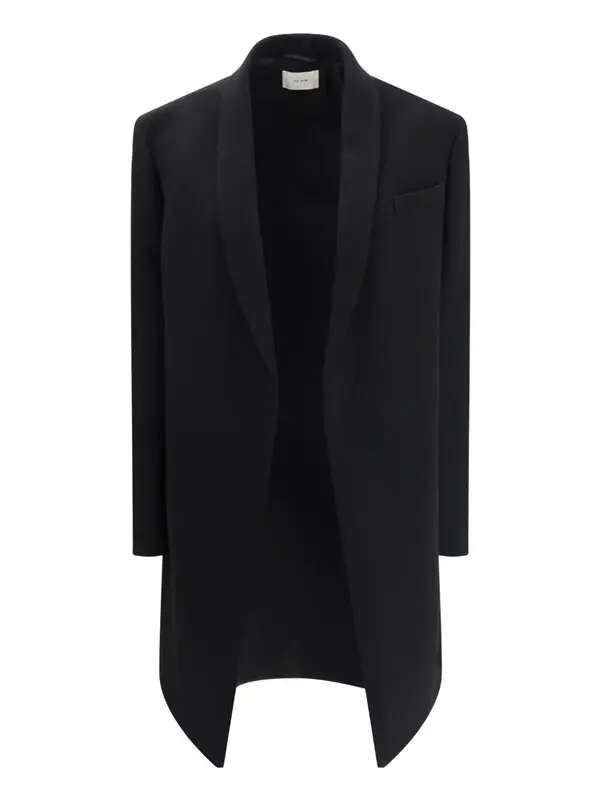 THE ROW Fedra Shawl-lapel Coat - Black