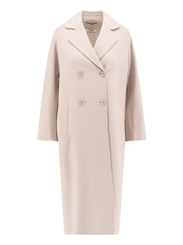 Max Mara Double-breasted Virgin Wool Coat - Nude